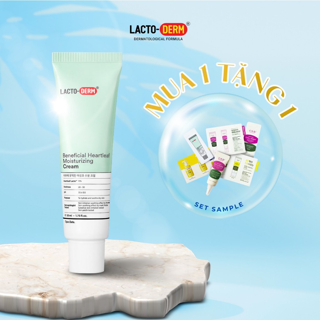 Kem Dưỡng Ẩm Diếp Cá Lactoderm Beneficial Heartleaf Moisturizing Cream ...
