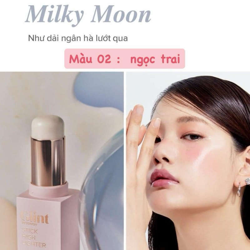 [SẴN 02] PHẤN NHŨ BẮT SÁNG DẠNG THỎI GLINT #02 MILKY MOON | Shopee Việt Nam