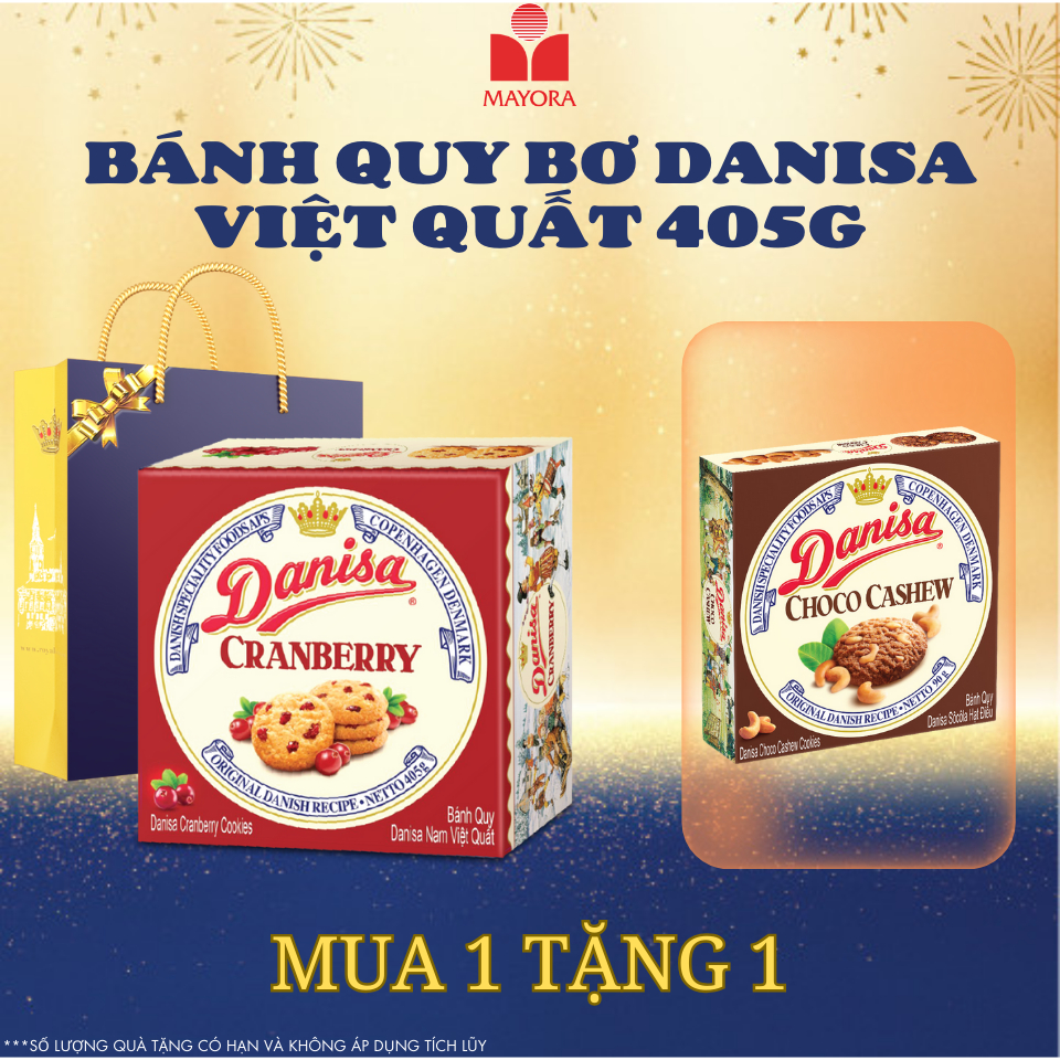 Bánh Quy Bơ Danisa Việt Quất Cranberry 405G | Shopee Việt Nam