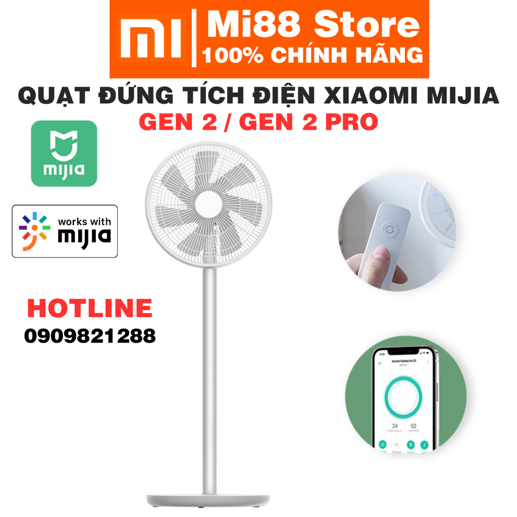 [HCM HOẢ TỐC]Quạt Đứng Tích Điện Xiaomi Mijia Smartmi Gen 2S / Gen 2 ...