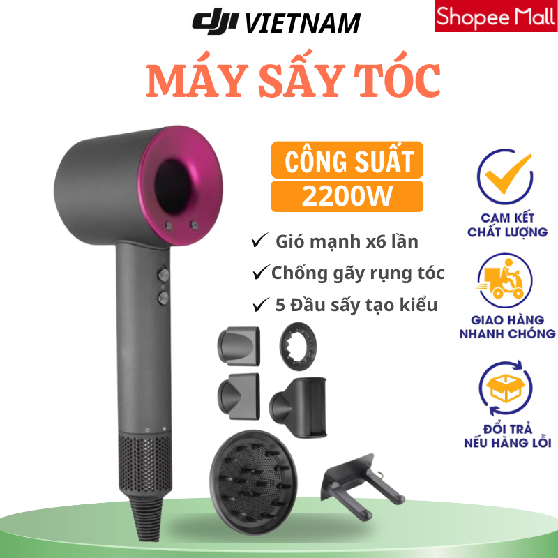 Máy Sấy Tóc Tạo Kiểu Gấp Gọn, 2 Chiều Nóng Lạnh Công suất 2200W-VD ...