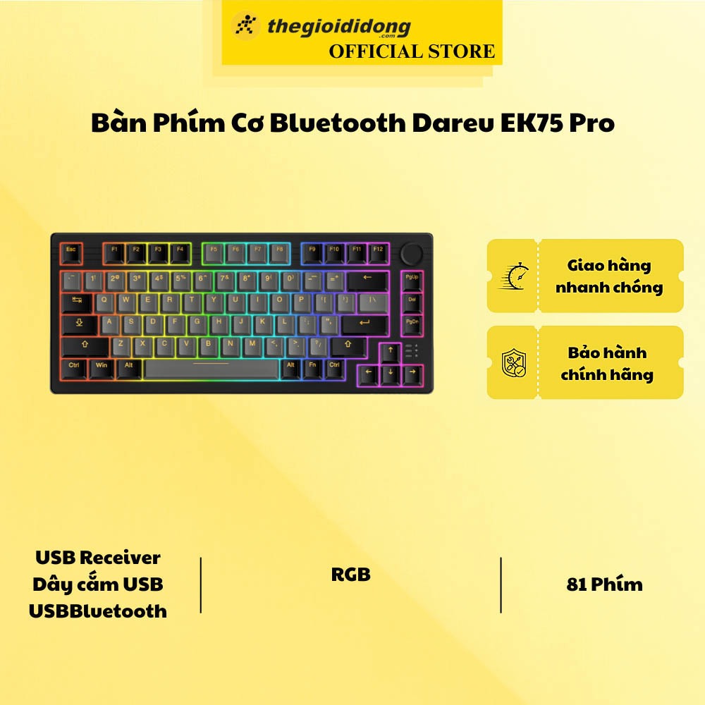 Bàn Phím Cơ Bluetooth Dareu EK75 Pro - Hàng chính hãng | Shopee Việt Nam