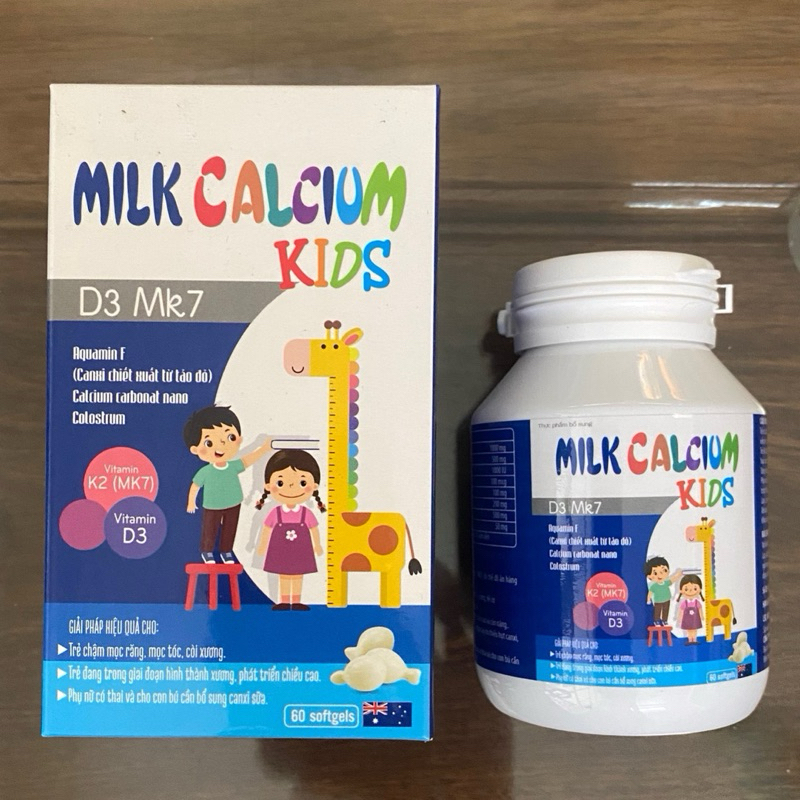 Hộp 60 Viên Kẹo MILK CALCIUM KIDS Giúp Tăng Chiều Cao Cho Trẻ . Các bạn ...