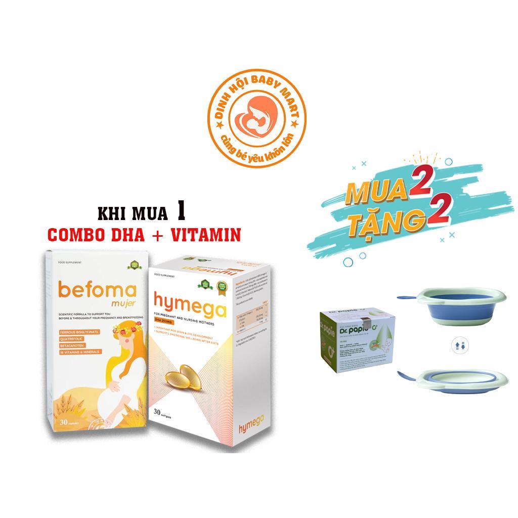 [Kèm quà tặng] combo Vitamin Befoma + Hymega Dha cho bà bầu | Shopee ...