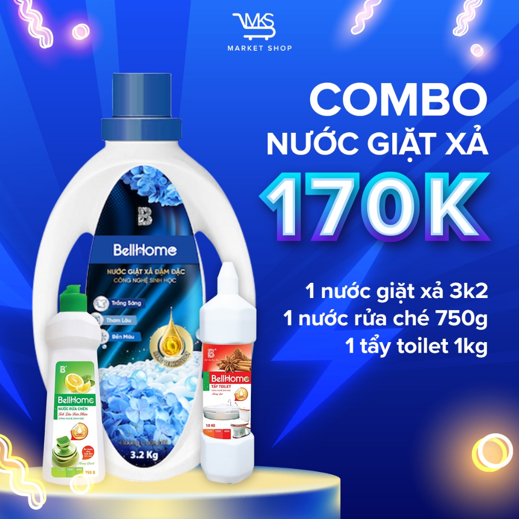 Combo 3 Món (Nước Giặt Xả, Tẩy Toilet, Nước Rửa Chén) - 170k - An Toàn ...