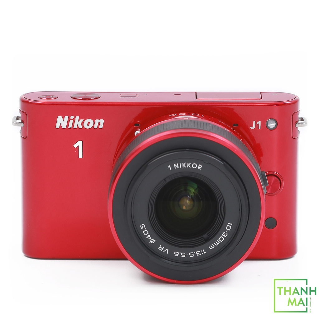 Máy Ảnh Nikon 1 J1 kit Nikon 1 NIKKOR VR 10-30mm f/3.5-5.6 (Trắng/ đỏ ...