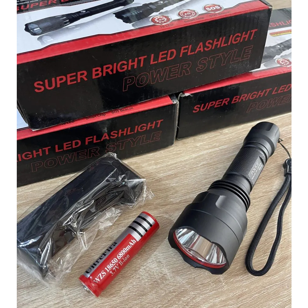 Đèn Pin Nhật Bản C8 Siêu Sáng 3 Chế Độ Có Ron Chống Nước và Đèn Pin Led ...