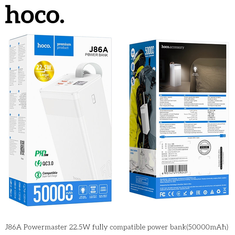 Sạc dự phòng hoco J101 J86 10000mah 20000mah 30000mah 40000mah 50000mah ...