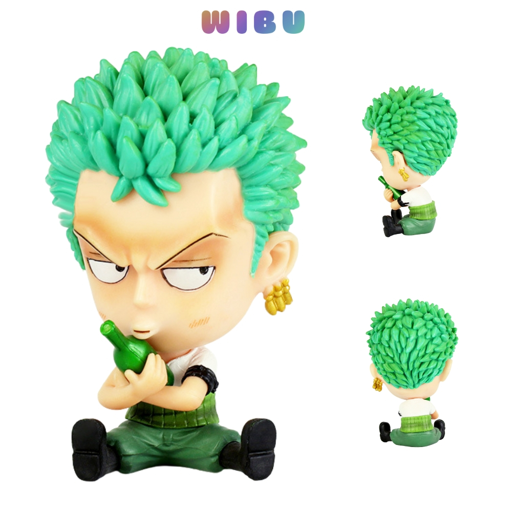 Mô hình One Piece chibi Zoro cực dễ thương cao 9cm , figure one piece ...