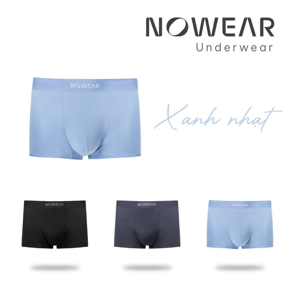 Quần sịp đùi nam thun lạnh BOXER cao cấp NOWEAR, co giãn 4 chiều, lớp ...