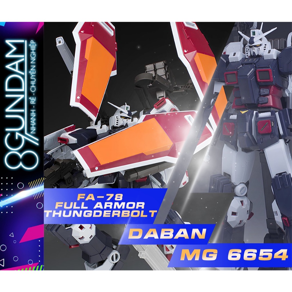 Mô Hình Lắp Ráp MG 6654 FA-78 Full Armor Thunderbolt Ver DB (tặng kèm ...