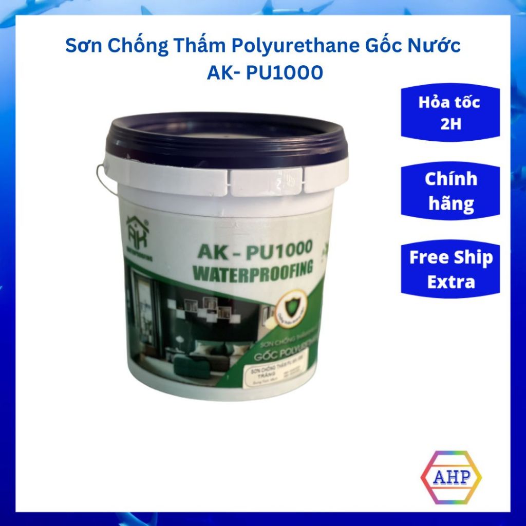Sơn Chống Thấm Màu Polyurethane Gốc Nước AK-PU1000 - Thùng 5Kg Nhiều ...