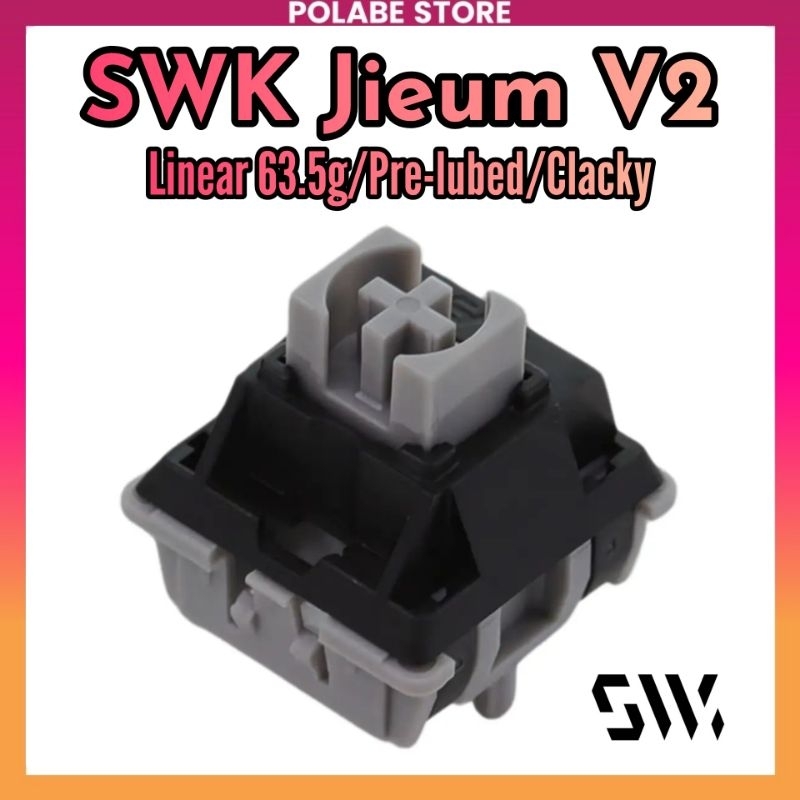 SWK Jieum V2 linear Switch Công Tắc Bàn Phím Cơ Gat Cap Milky Yellow v2 ...