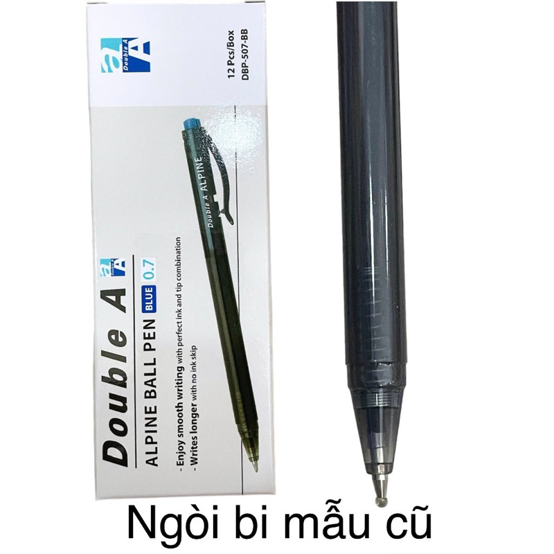 Bút bi Alpine Double A ngòi to mẫu cũ 0.7mm mực xanh- ( Lẻ 1 cây ...