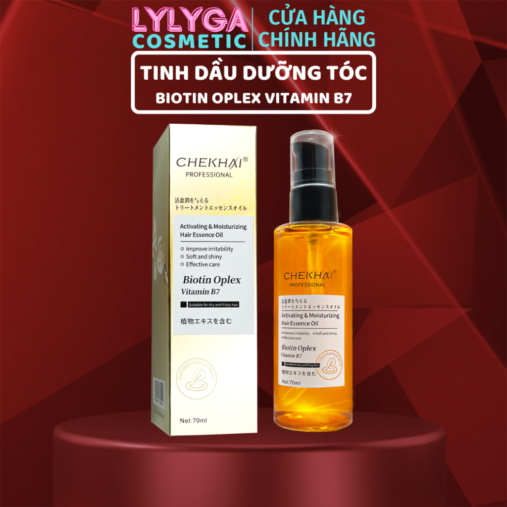 Tinh dầu dưỡng tóc Biotin Oplex Vitamin B7 CHEKHAI 70ml Serum phục hồi ...