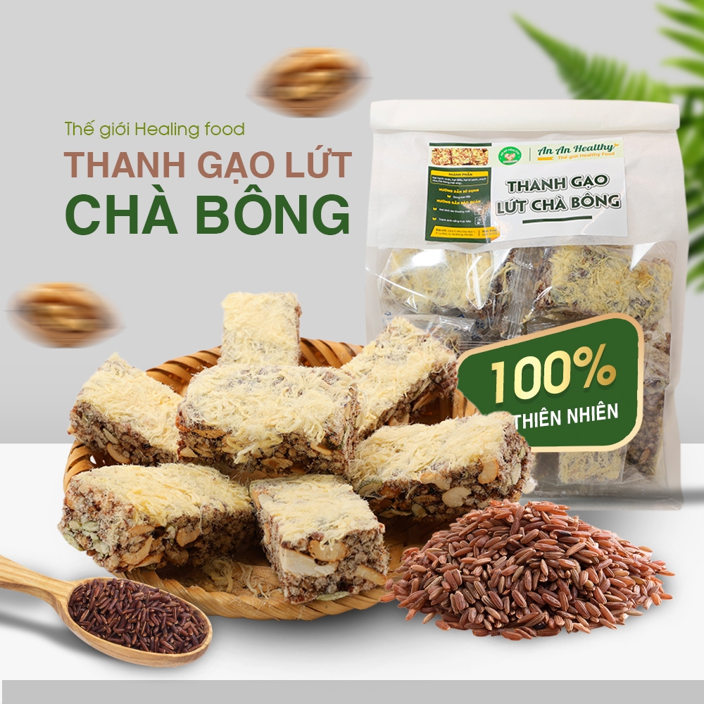 Thanh Gạo Lứt Mix Hạt kèm chà bông thơm ngon - Snack Ăn Kiêng, Giảm Cân ...
