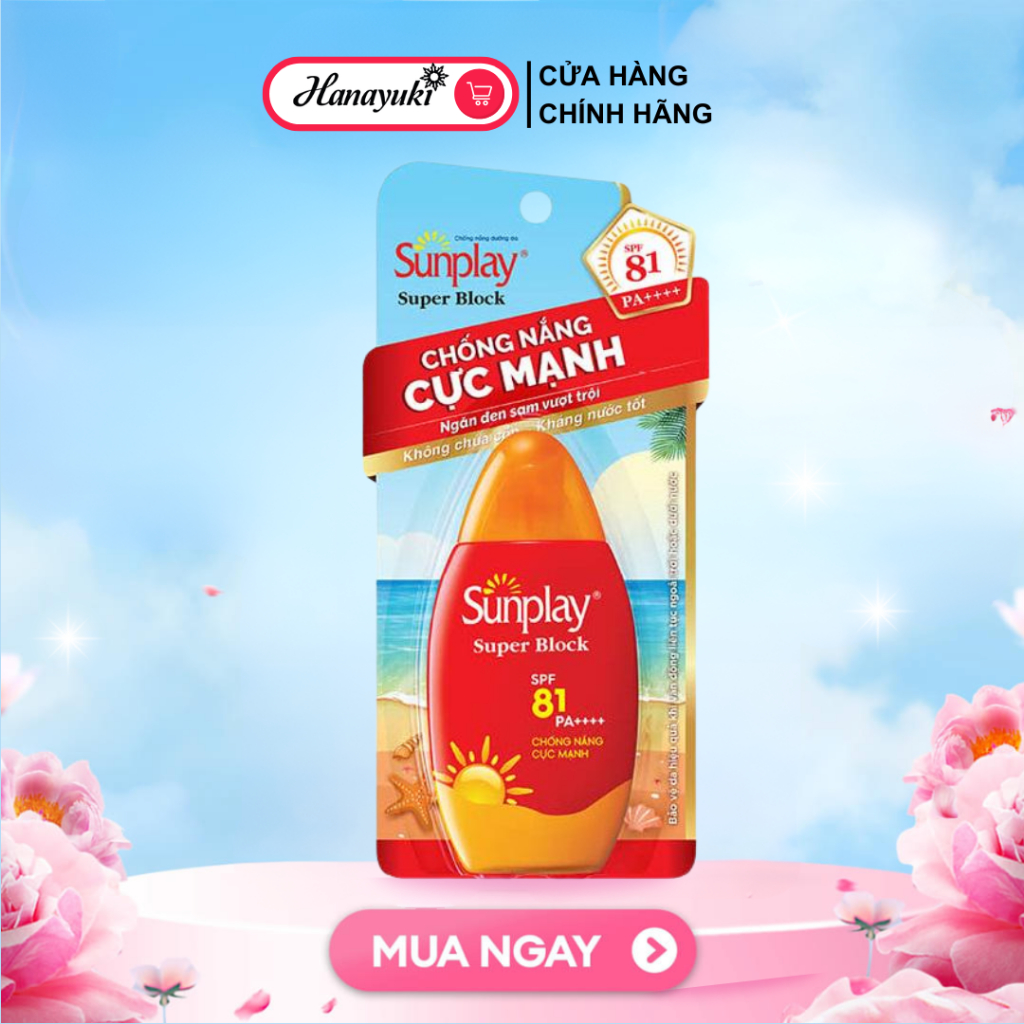 Kem chống nắng Sunplay cực mạnh dạng sữa Sunplay Super Block SPF 81, PA ...