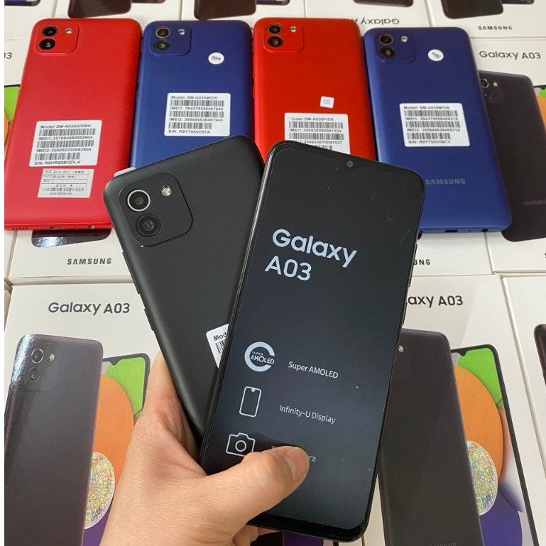 Điện thoại Samsung A03 Mới 100% chính hãng 2 sim. ram 3G và ram 4G. BẢO ...