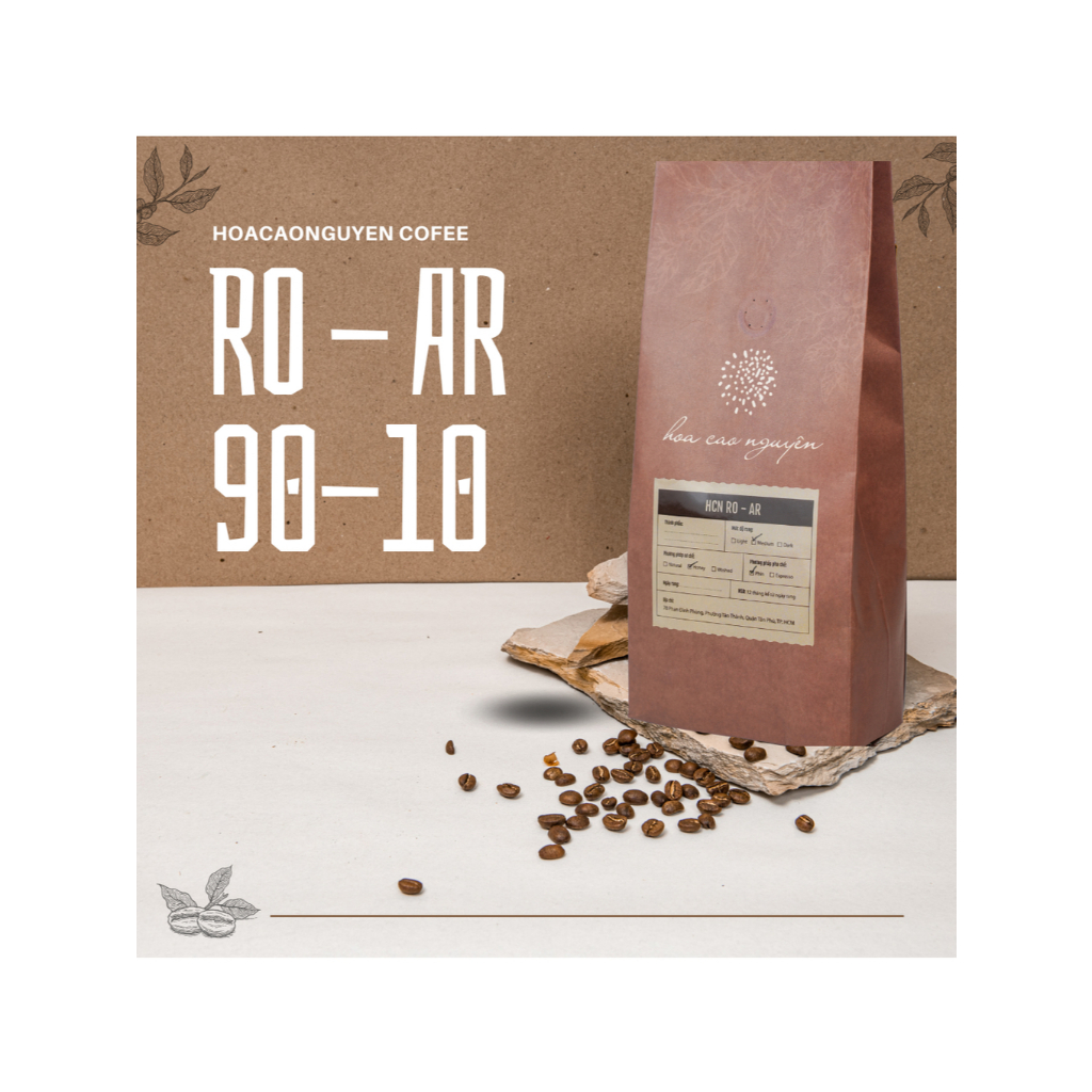 Cà Phê Blend 90% Robusta Honey & 10% Arabica Cầu Đất Nguyên Chất Rang ...