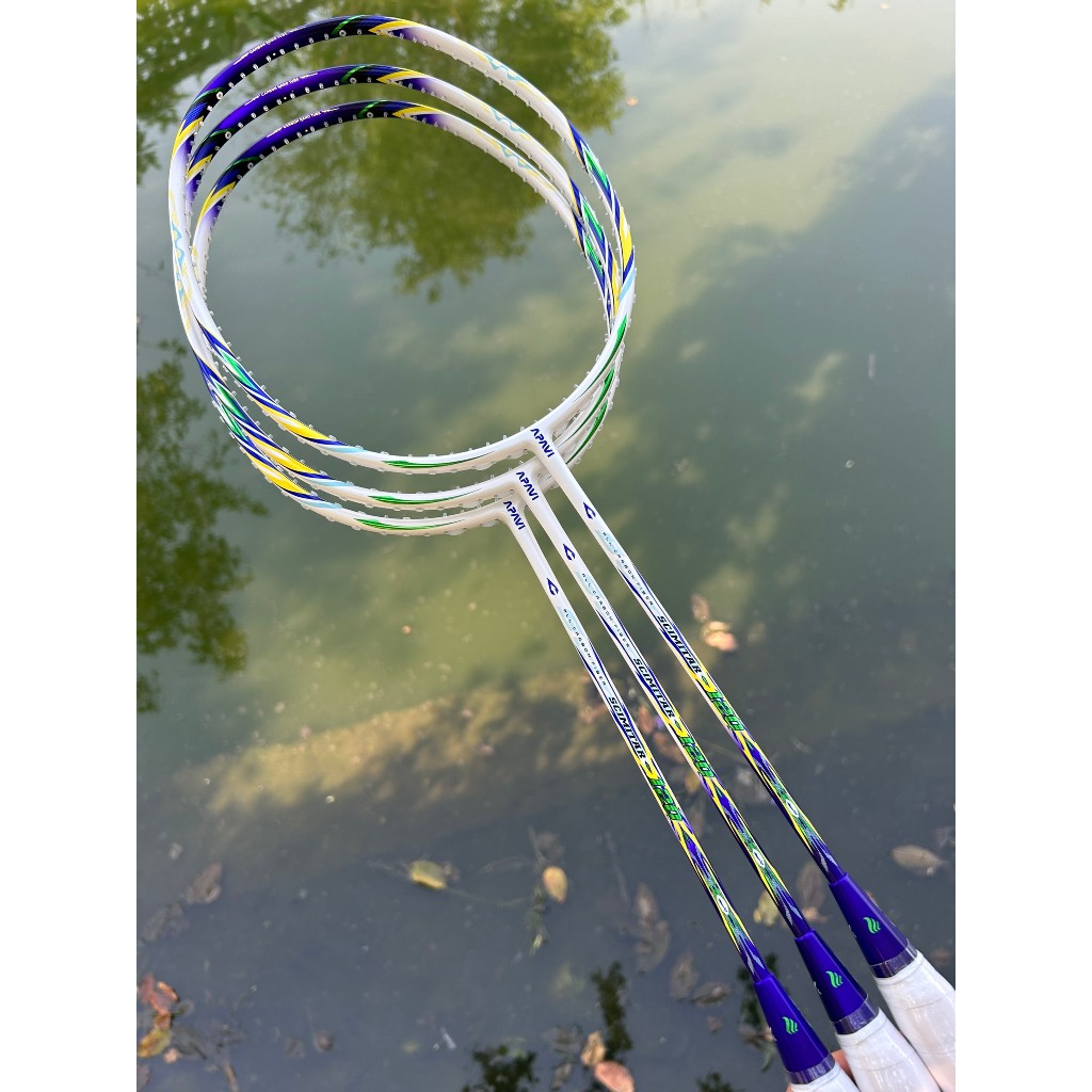 Vợt tập lực cổ tay đã đan lưới Apavi NUTTERTOOLS X3, 150G Đen cam, căng ...