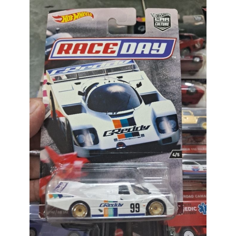 HOTWHEELS PREMIUM PORSCHE 962 GREDDY NUMBER 99 | Shopee Việt Nam