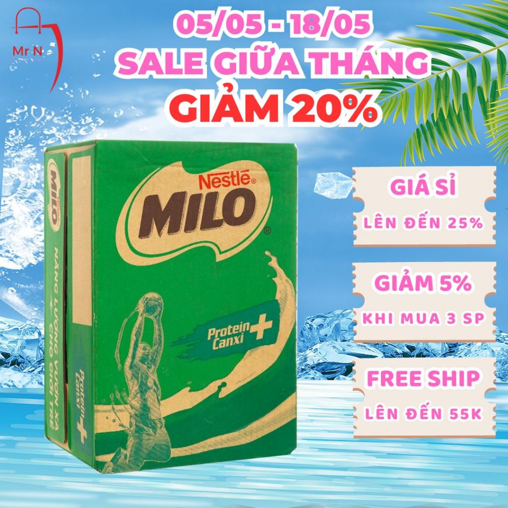 Thùng 24 hộp Sữa lúa mạch Nestle MILO nắp vặn 210ml ( 24 x 210ml ) | Shopee Việt Nam