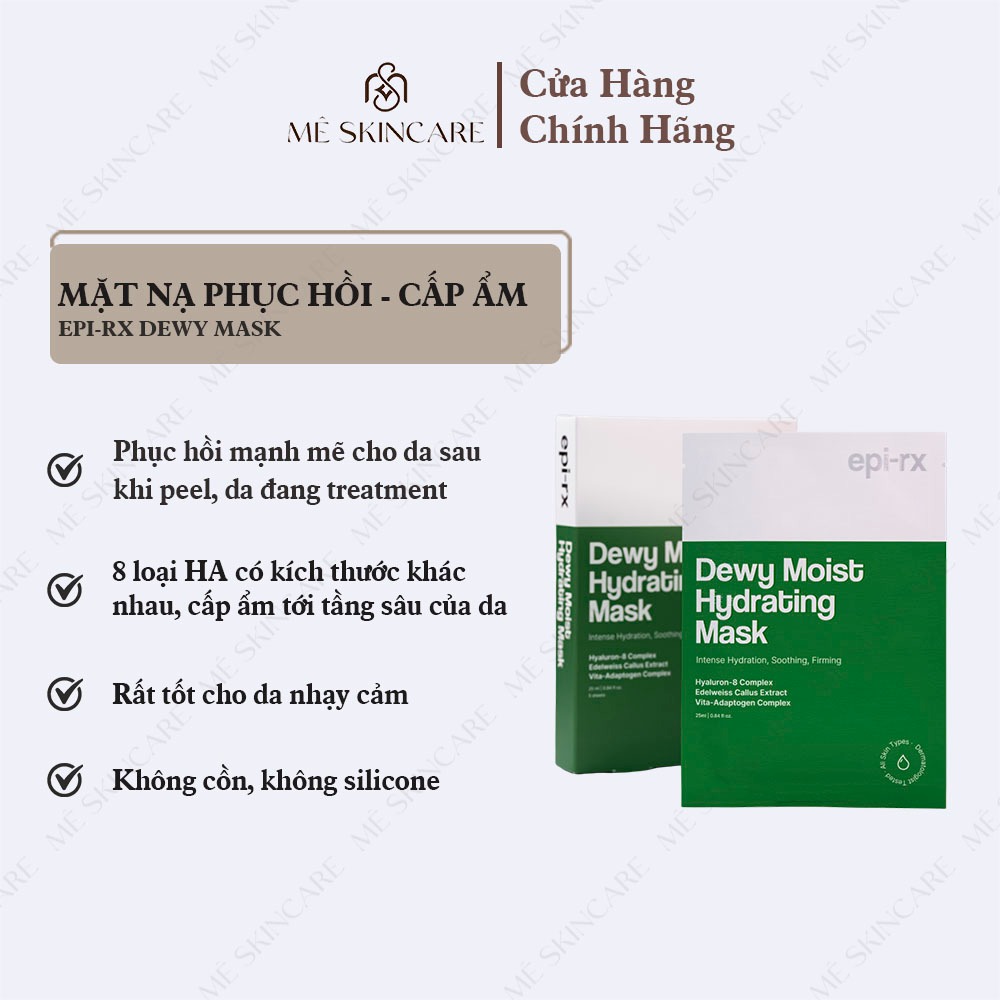 [Hàng công ty] Mặt Nạ Dưỡng Ẩm Phục Hồi Epi-Rx Dewy Moist Hydrating ...