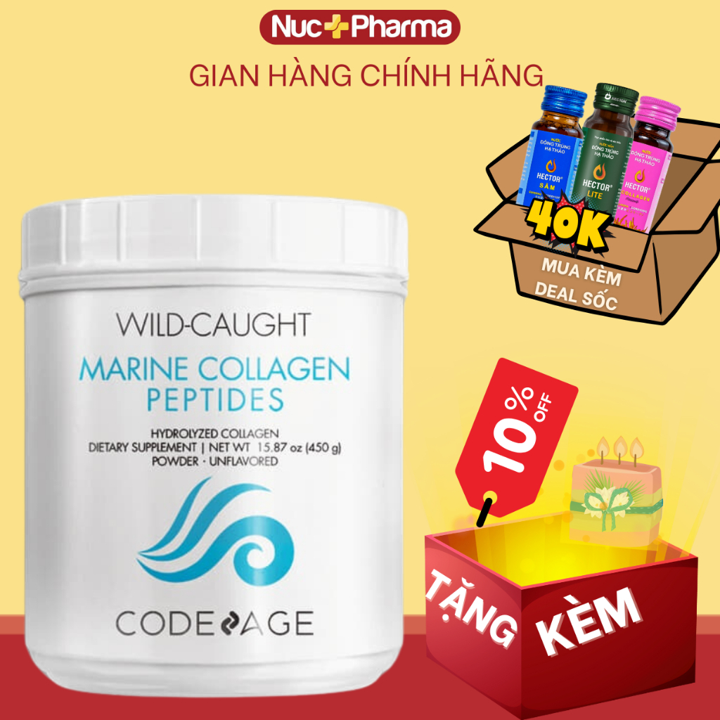 [TEM CHÍNH HÃNG CODEAGE] Bột Collagen Giúp Trẻ Hóa Da CodeAge Marine ...