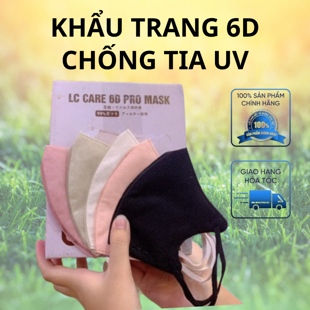 [SET 100 Chiếc ] Khẩu trang 6D HẢI AN MASK, PRO UNICARE, phiên bản cao ...