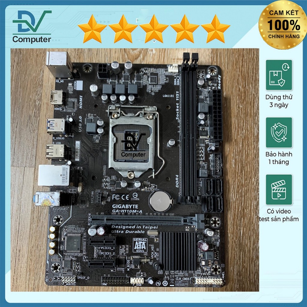 MAIN h110M-A hãng GIGABYTE có cổng hdmi đẹp bảo hành 1 tháng | Shopee Việt Nam