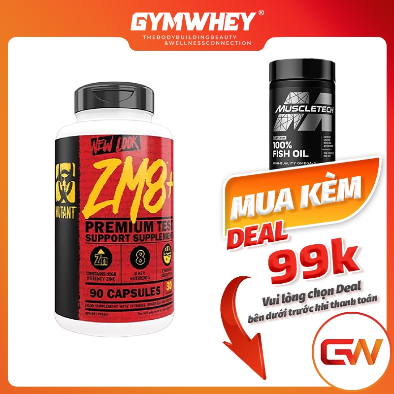 Mutant ZM8+ 90 Viên TPBS Viên Tăng Testosterone Cải Thiện Hormone Nam ...