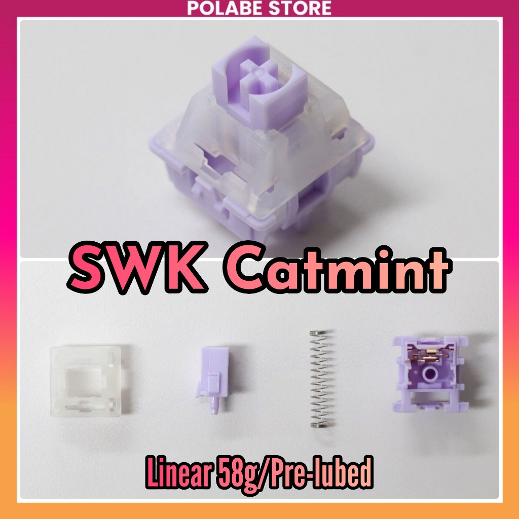 SWK Catmint switch bàn phím cơ Swagkeys Modern Grey linear switch ...