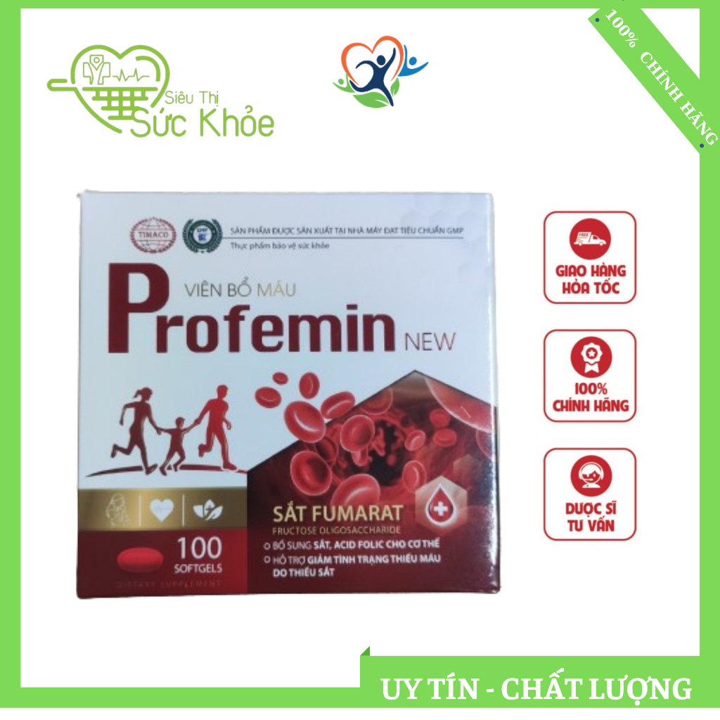 Viên uống Profemin phòng ngừa thiếu máu do thiếu sắt ở trẻ em và người ...