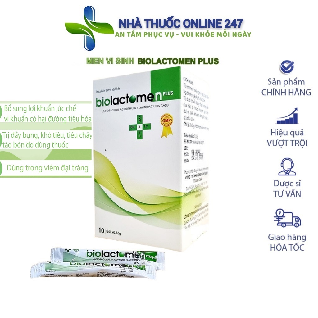 Biolactomen Plus Men vi sinh của Viện Hàn Lâm, Hỗ Trợ Tiêu Hóa, Kích ...