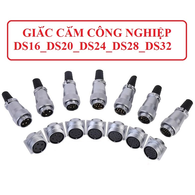 GIẮC CẮM CÔNG NGHIỆP DS16 DS20 DS24 DS28 DS32 | Shopee Việt Nam