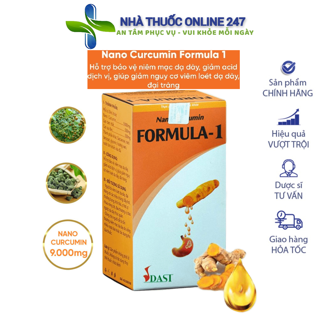 Nano Curcumin formula, nano nghệ curcumin dạng gel, hấp thu nhanh, hiệu ...