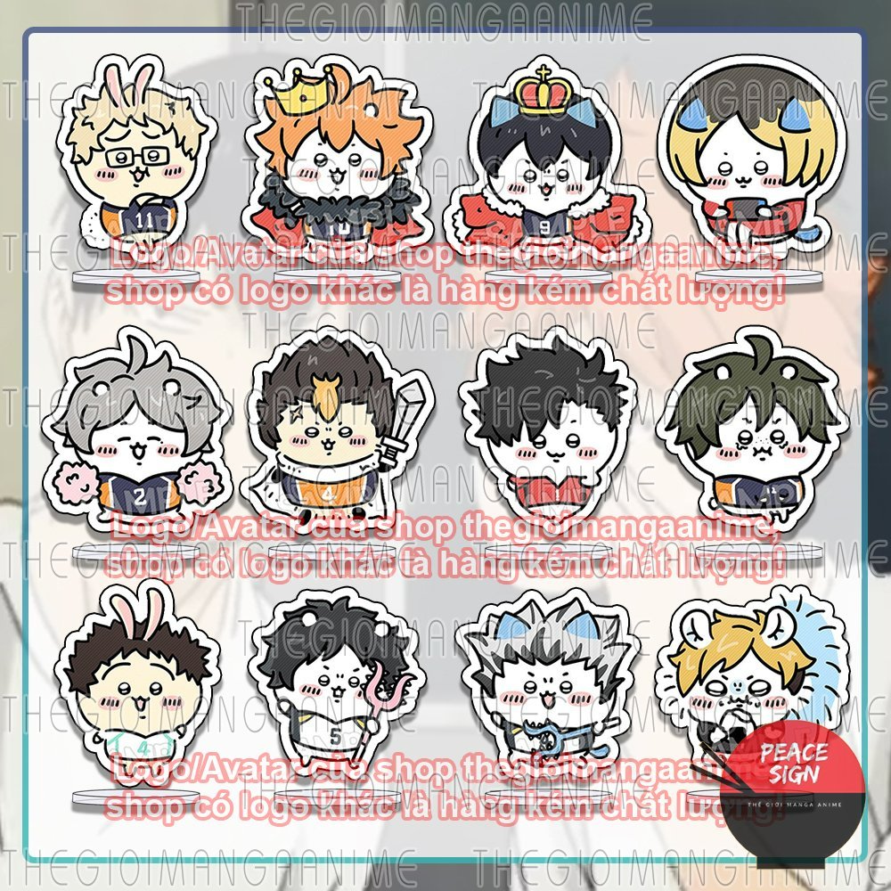 (Chiikawa) Mô hình 3cm mini HAIKYUU!! Standee Vua Bóng Chuyền tượng ...