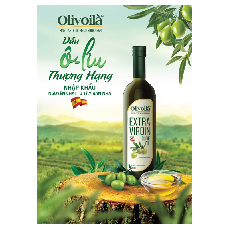 Dầu olive 100 % nguyên chất Extra Vingin hiệu Olivoila chai 750ml ...