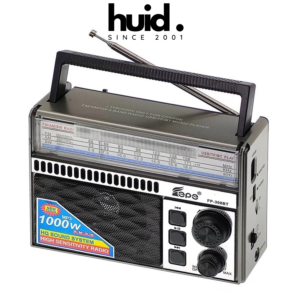 Đài Radio Bluetooth Fepe FP-308BT 3 Băng Tần FM/AM/SW Tích Hợp Sử Dụng ...
