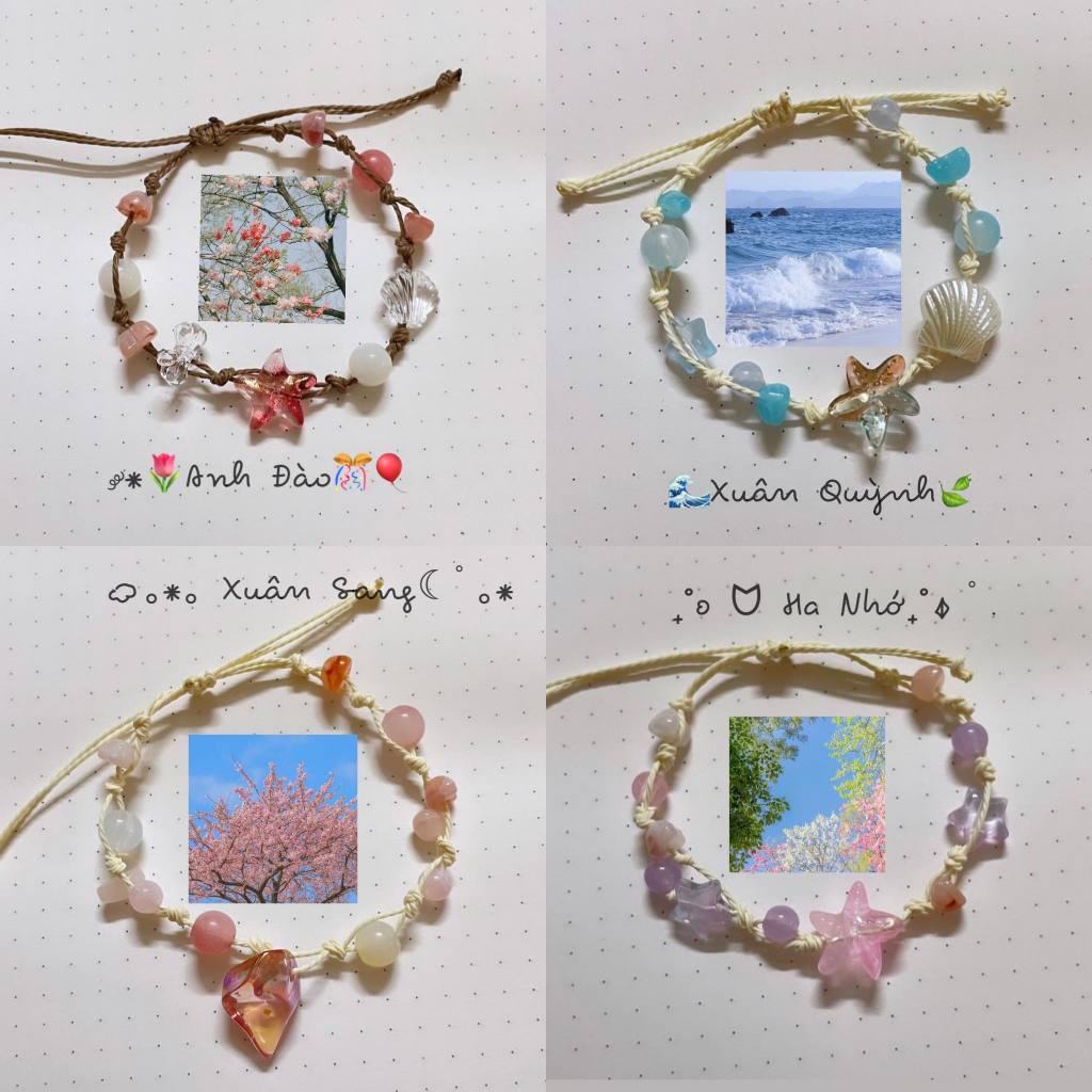 Vòng tay handmade Ler Mer Collection, vòng tay hạt dây rút by Janest ...