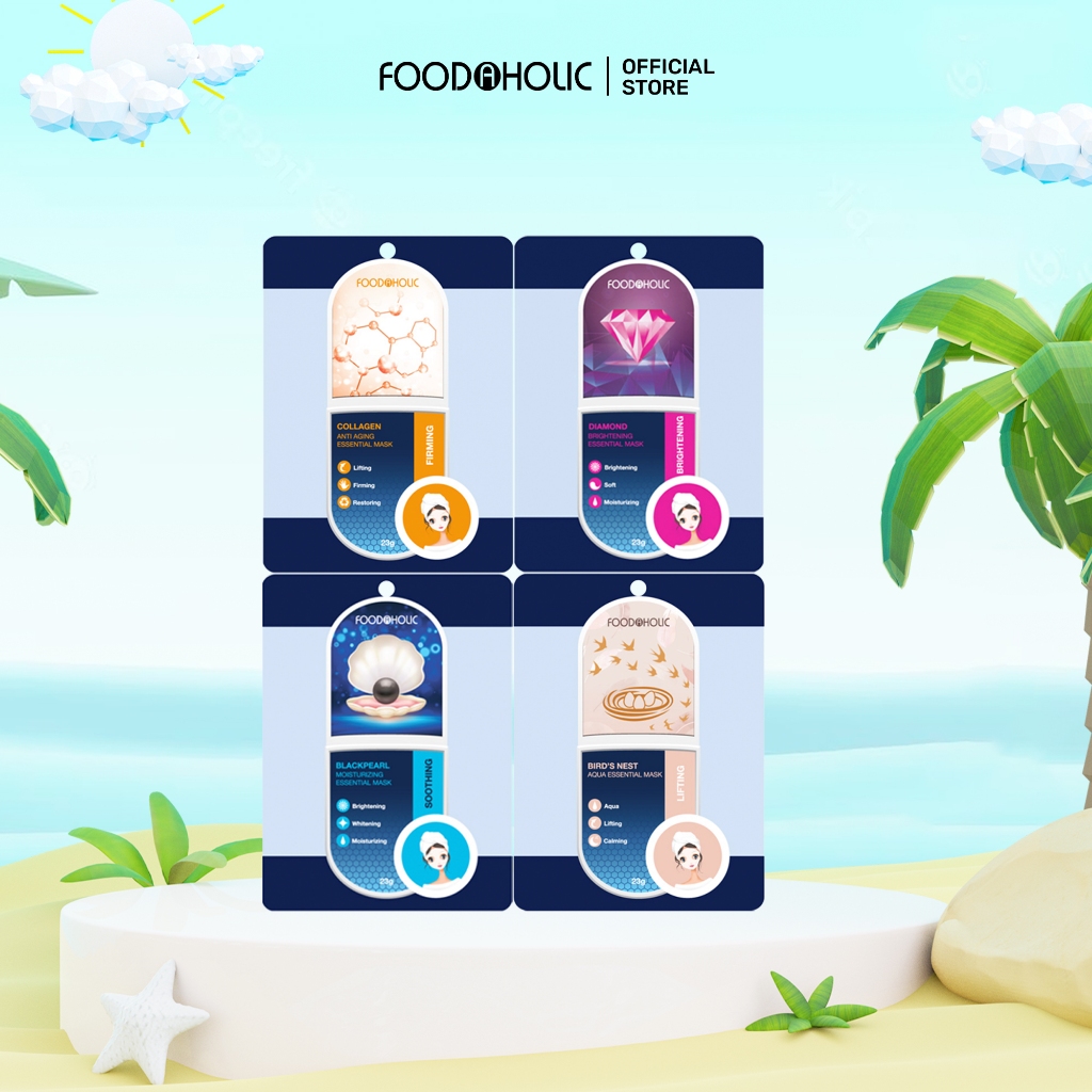 Combo 4 Mặt Nạ Dưỡng Da FOODAHOLIC 23g X4 | Shopee Việt Nam