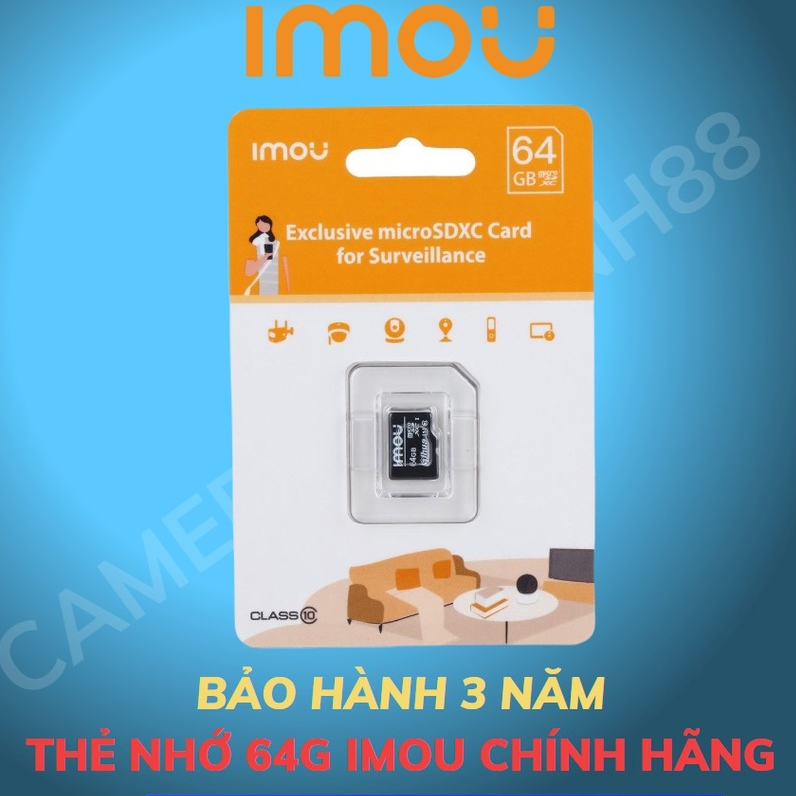 Thẻ nhớ chuyên dụng Camera IMOU 64G 32G 128G - Class 10[BH Chính Hãng 5 Năm] | Shopee Việt Nam