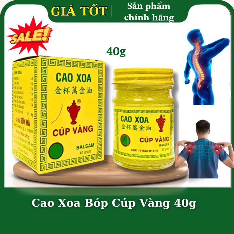 Cao Xoa Bóp Cúp Vàng 40g (cù là xoa bóp) Chính Hãng | Shopee Việt Nam