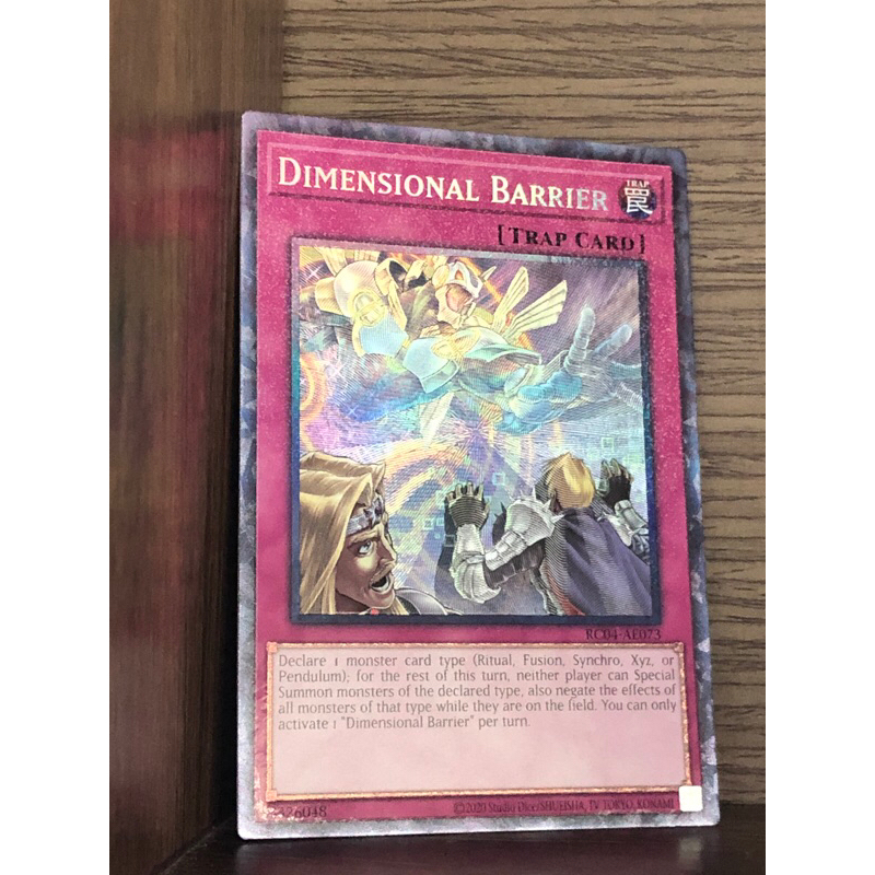 Yugioh AE card RC04-AE073 Dimension Barrier | Shopee Việt Nam