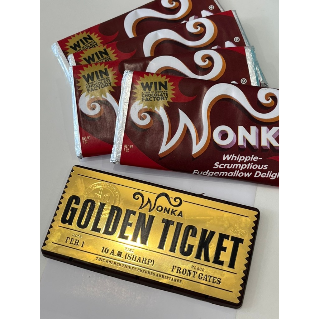 |QUÀ TẶNG_CÓ GOLDEN TICKET| Chocolate Wonka handmade ít ngọt | Shopee ...