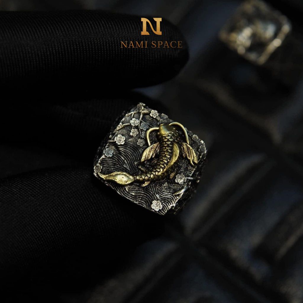 Nhẫn bạc Nami Space nam s925 Cá Koi | Shopee Việt Nam