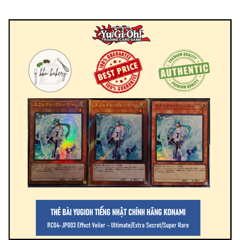 Thẻ Bài Yugioh Tiếng Nhật Chính Hãng: RC04-JP003 Effect Veiler ...