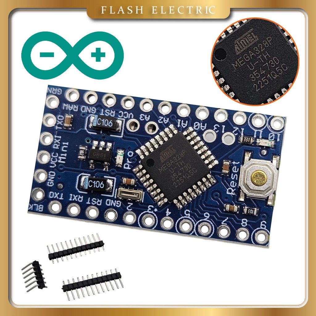 Mạch Arduino Pro Mini 5V 16Mhz Atmega328p (hàng chuẩn nạp không cần giữ ...