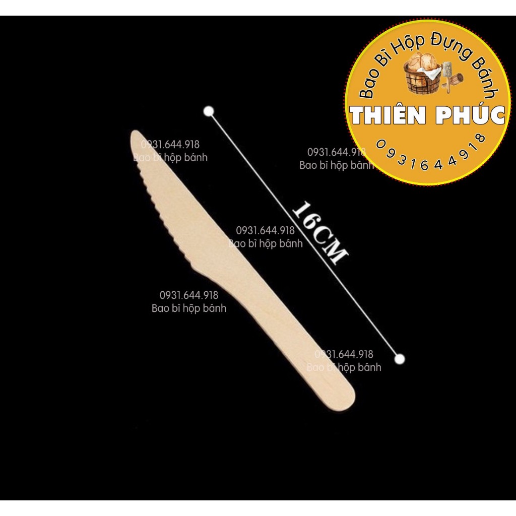 100 Dao gỗ dùng cắt bánh ngọt - bánh kem - rau câu - dao gỗ dùng 1 lần ...