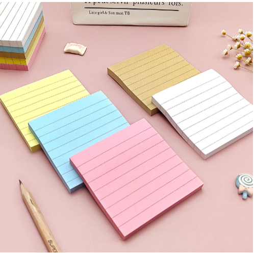 Giấy Nhớ Có Dòng Kẻ ,Giấy Note Giao Việc 76x76mm | Shopee Việt Nam